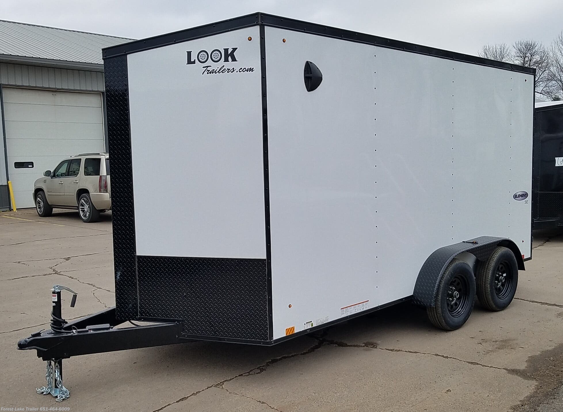 2022 Look Element 7x14 7' Tall Enclosed Cargo Trailer Black-Out Trim
