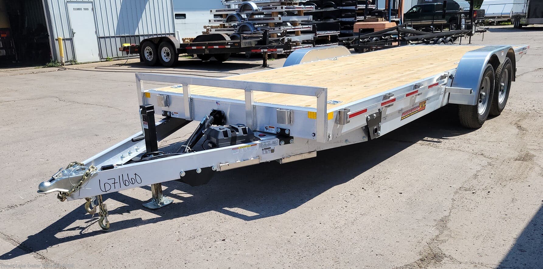 2023 MTI 22' 12k Aluminum Power Tilt Car Trailer