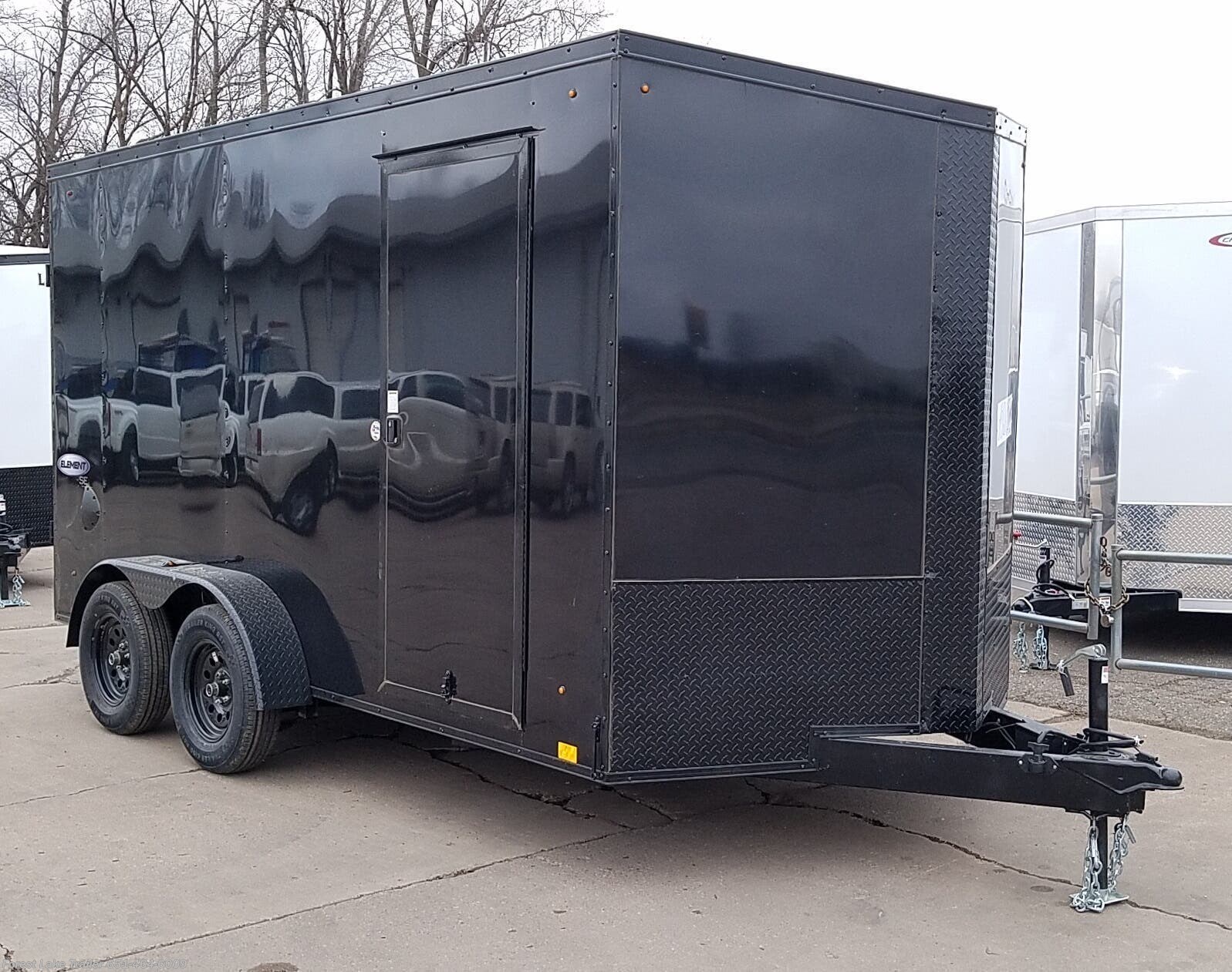 2023 Look Element 7x14 7' Tall Enclosed Cargo Trailer Black-Out Trim