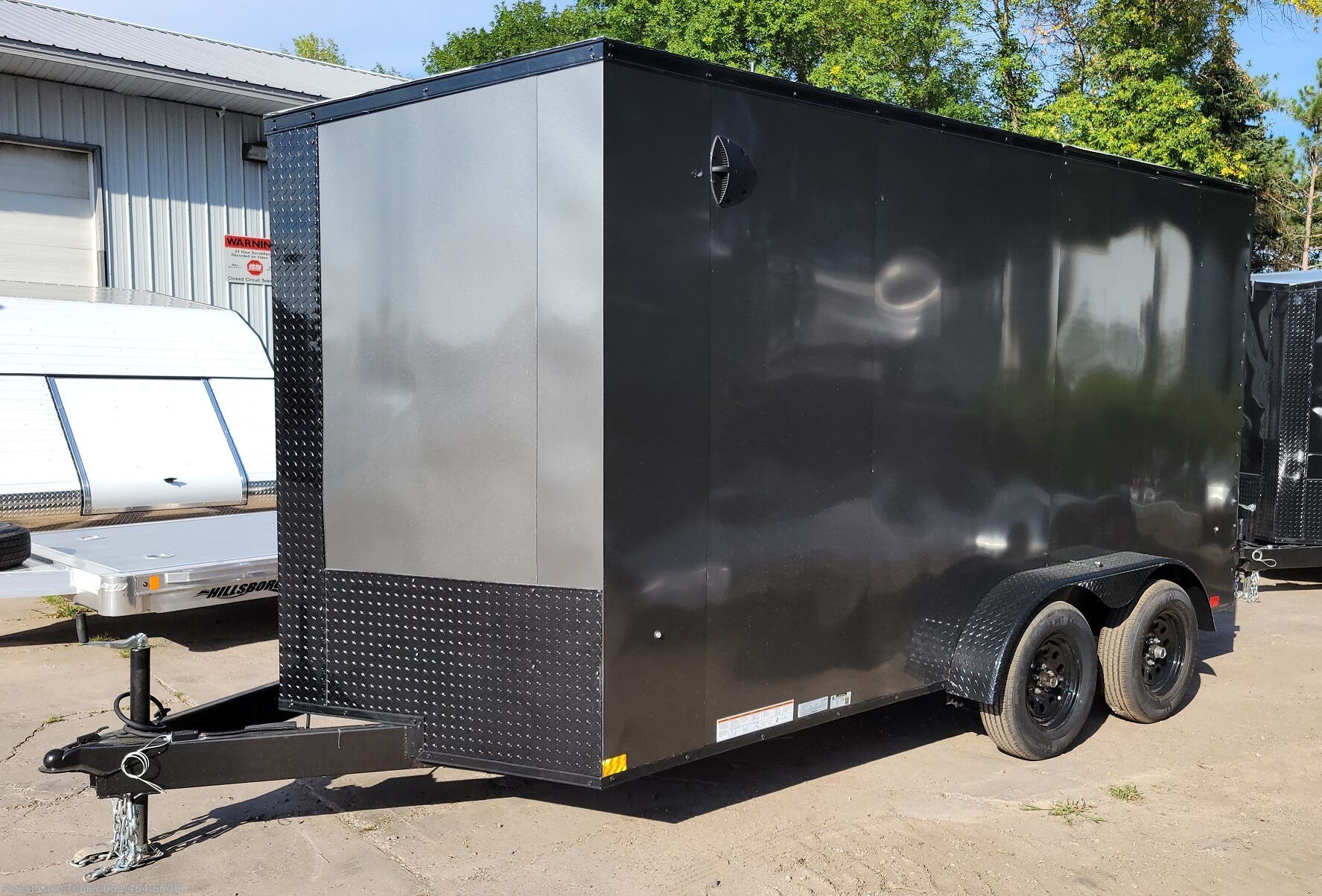 2023 Look Element 7x14 7' Tall Enclosed Cargo Trailer Black-Out Trim