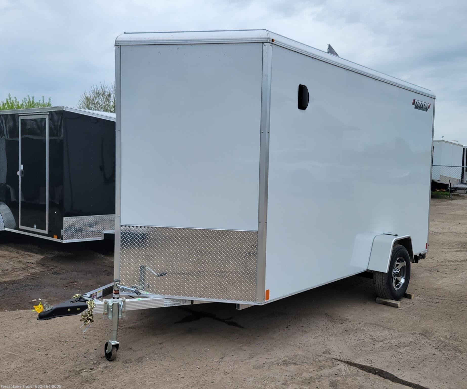 2024 Triton Trailers Vault 7x12 7'h Aluminum ATV UTV Cargo Trailer w dmx