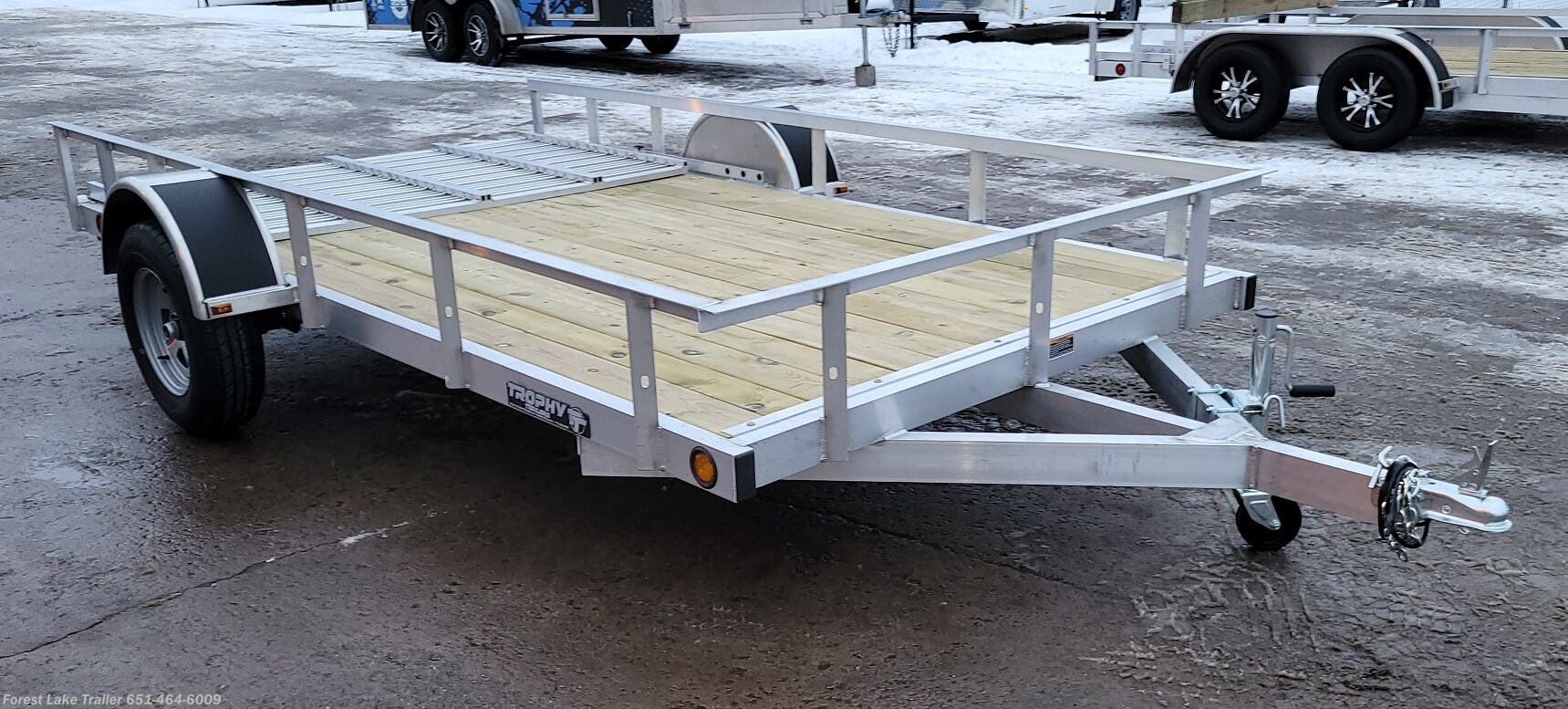 2023 Trophy 6.5x12 Aluminum Utility Trailer