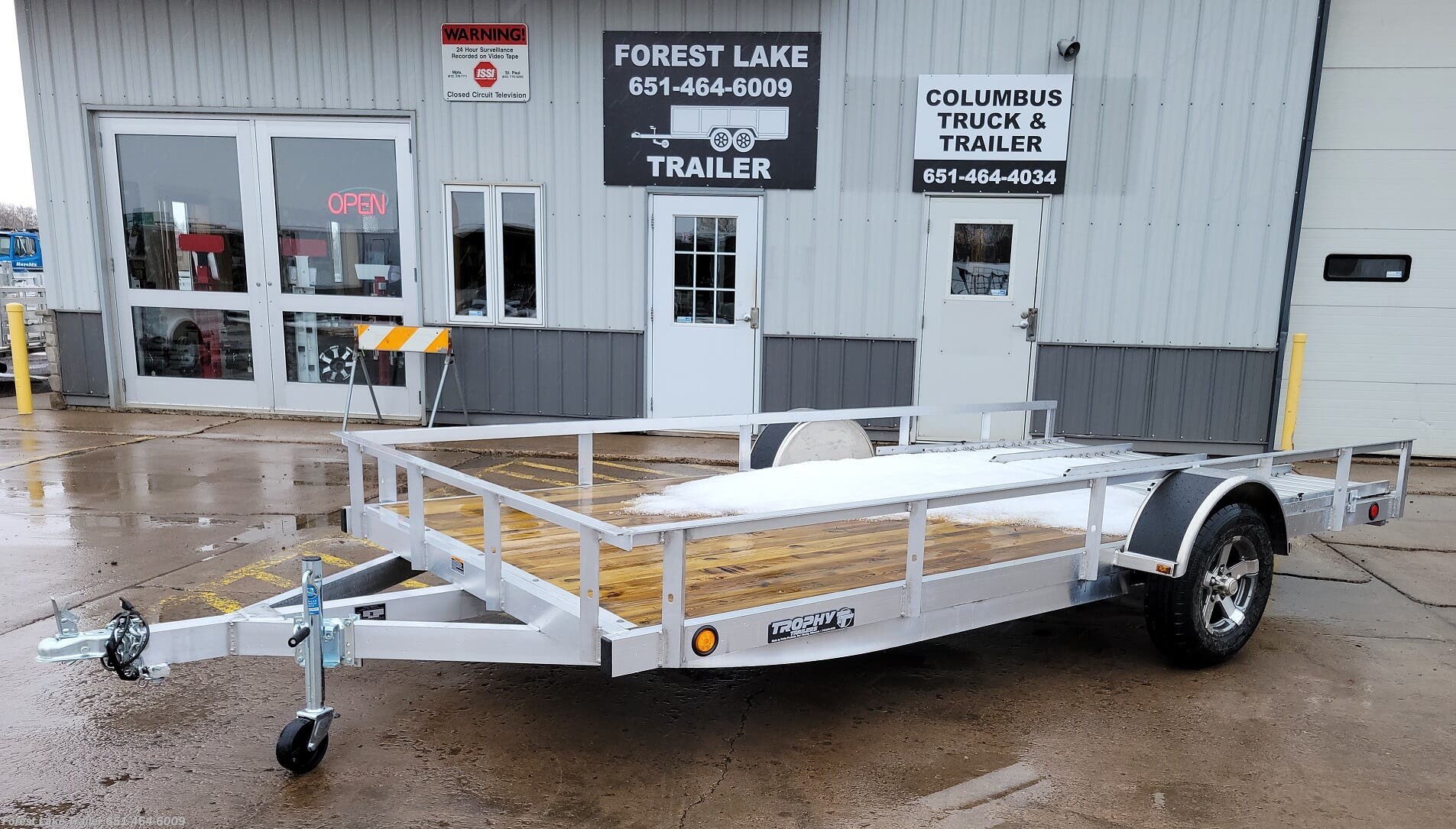 2023 Trophy 7x14 Single Axle Aluminum Utility Trailer