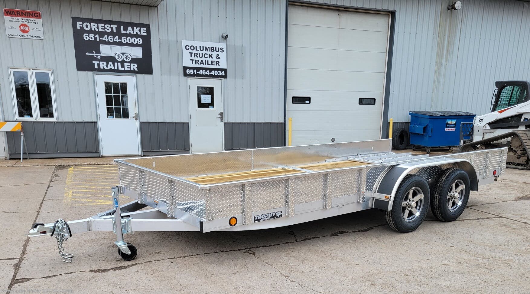 2023 Trophy 7x16 TA w/Brakes HD Aluminum Utility Trailer