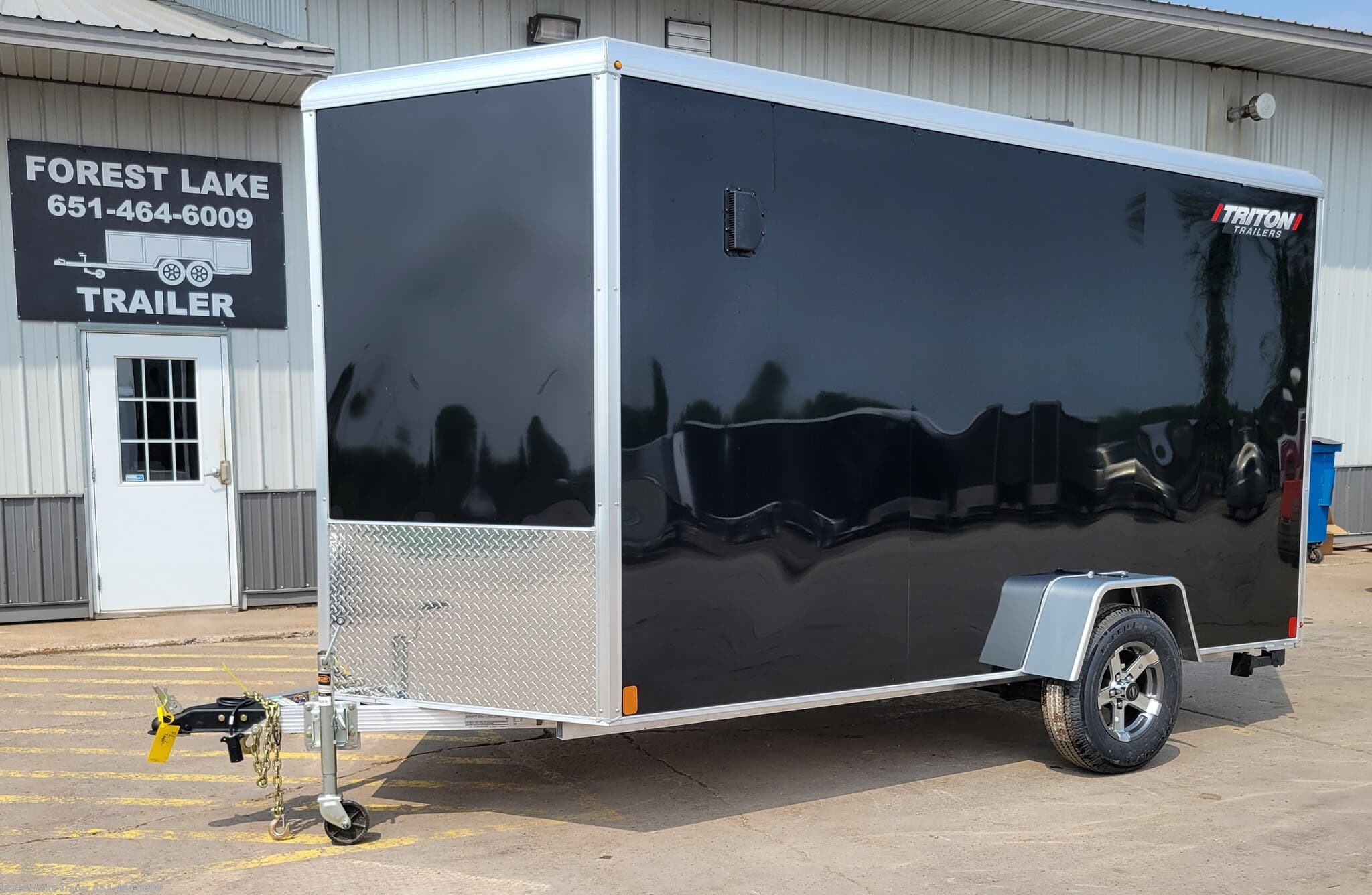 2023 Triton Trailers Vault 6x12 6'6''h Aluminum ATV UTV Cargo Trailer b dmx