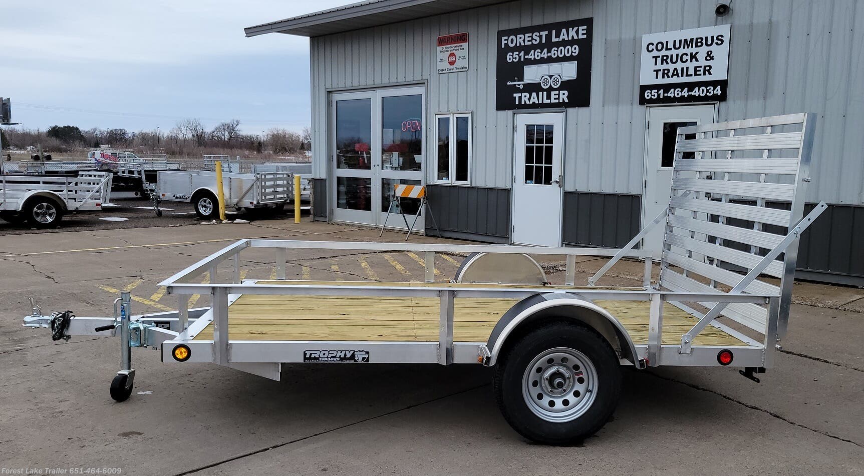 2024 Trophy 5x10 Aluminum Utility Trailer