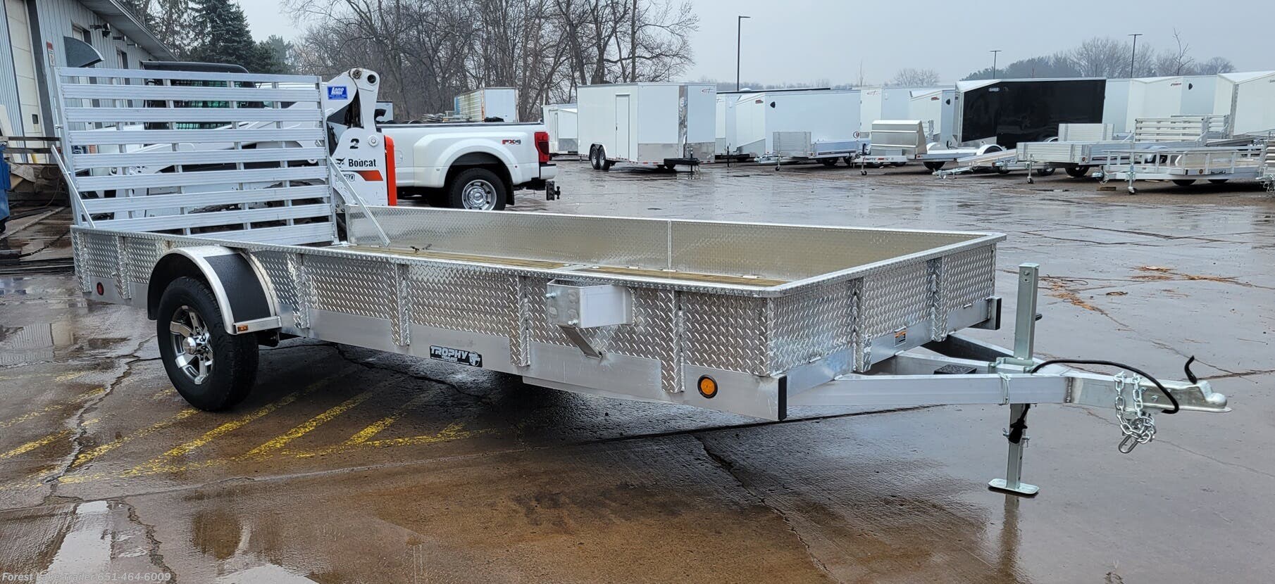 2024 Trophy 7x15 SA 5k w/Brakes HD Aluminum Utility Trailer