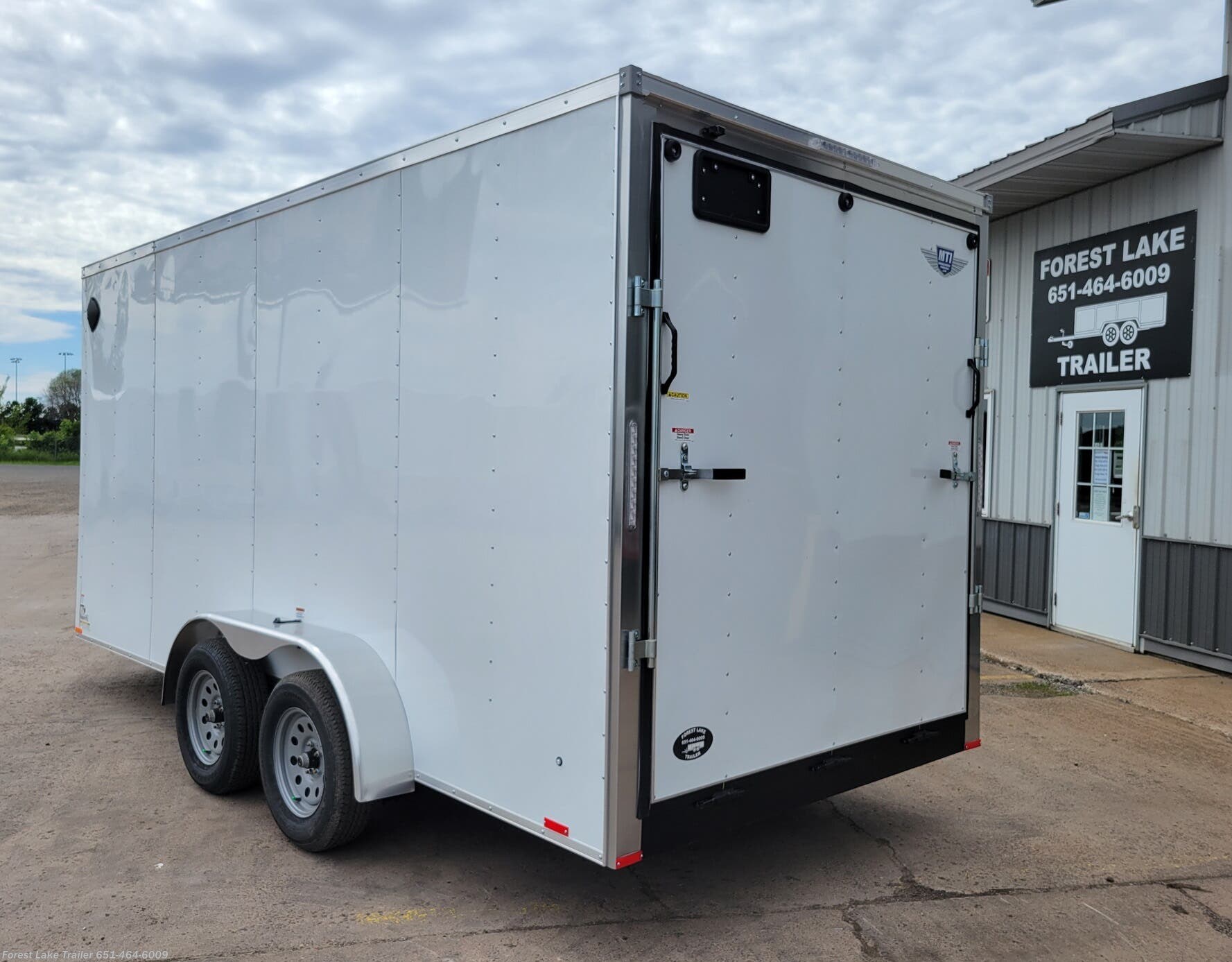 2024 MTI MWT 7x16 7' H V Front Enclosed Trailer w/Ramp w