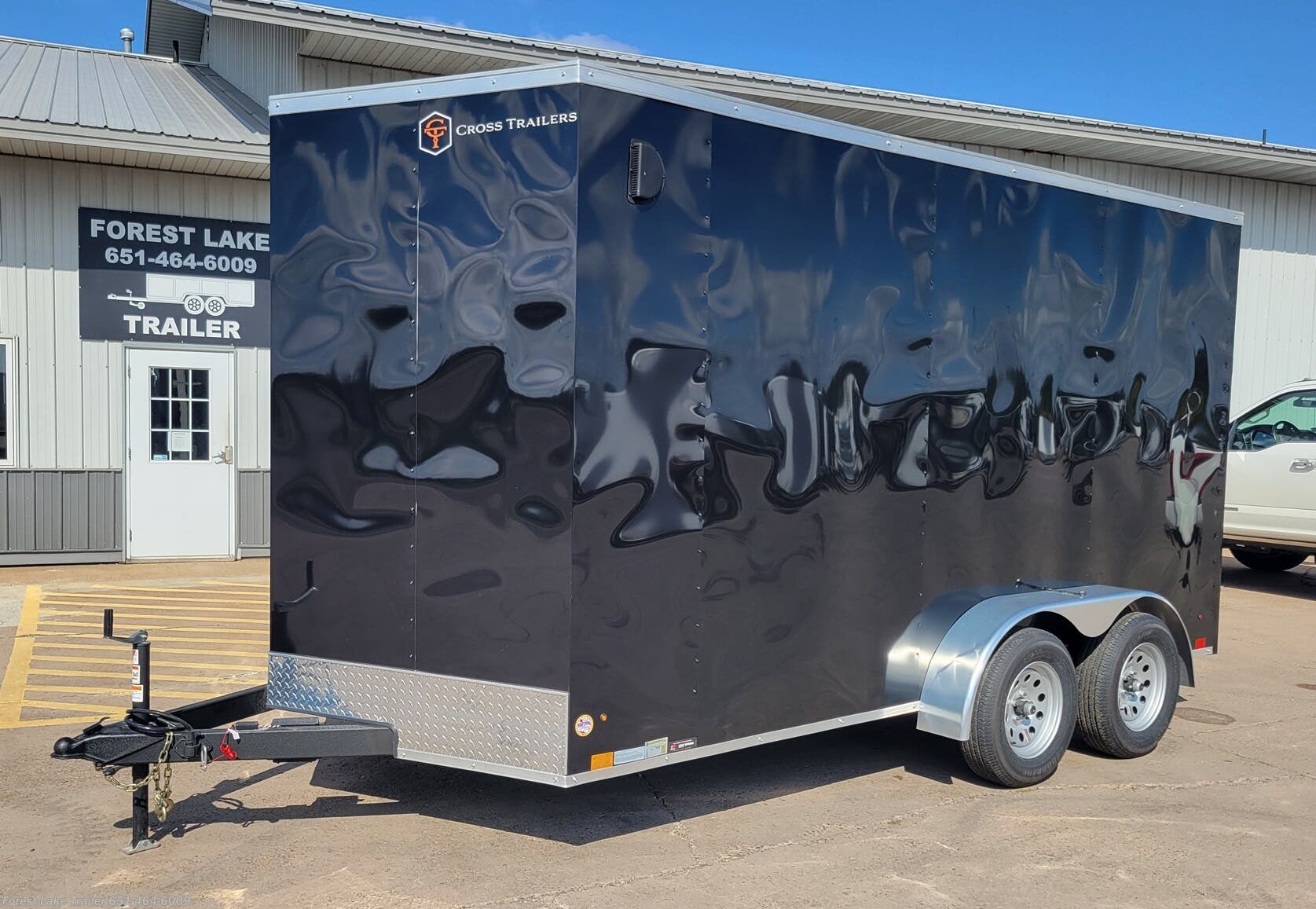 2025 Cross Trailers Beta V 7x14 7'h Ramp Cargo Trailer b