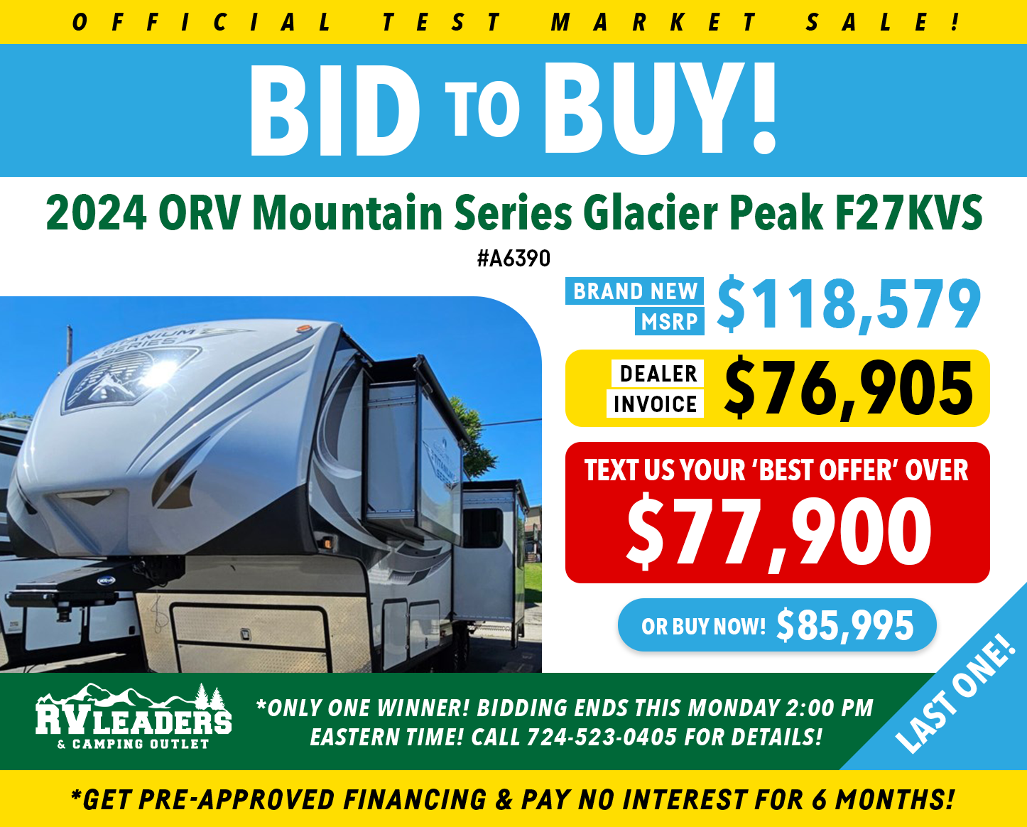 2024 Outdoors RV Titanium Series Glacier Peak F27KVS RV for Sale in ...