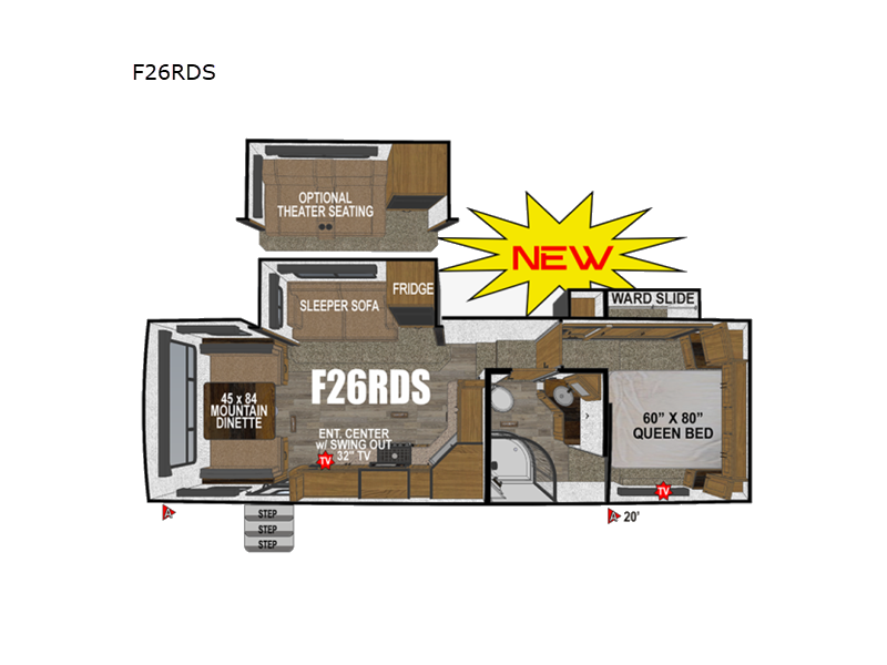 2026 Outdoors RV Glacier Peak Titanium Series F26RDS RV for Sale in ...