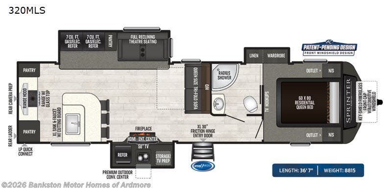 2020 Keystone Sprinter 320MLS RV for Sale in Ardmore, TN 38449 | 209154 ...