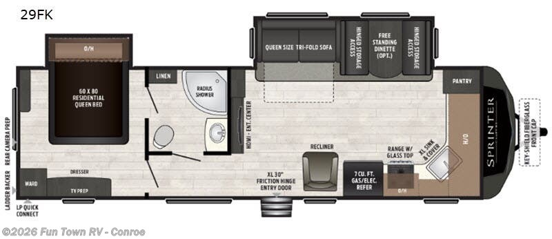 2019 Keystone Sprinter Campfire Edition 29FK RV for Sale in Conroe, TX ...