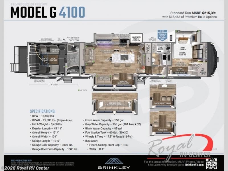 2025 Brinkley RV Model G 4100 RV for Sale in Middlebury, IN 46540 ...
