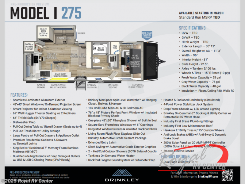 2026 Brinkley RV Model I 275 RV for Sale in Middlebury, IN 46540 | R275 | RVUSA.com Classifieds
