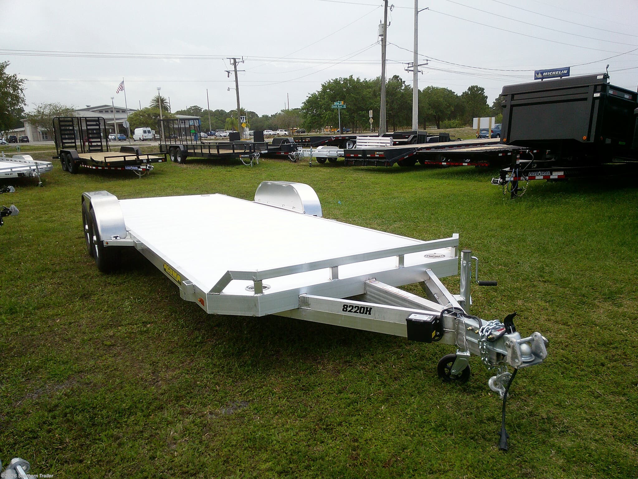 2023 Aluma 8220H 20' Aluminum Car Hauler Trailer 9990 LB GVWR