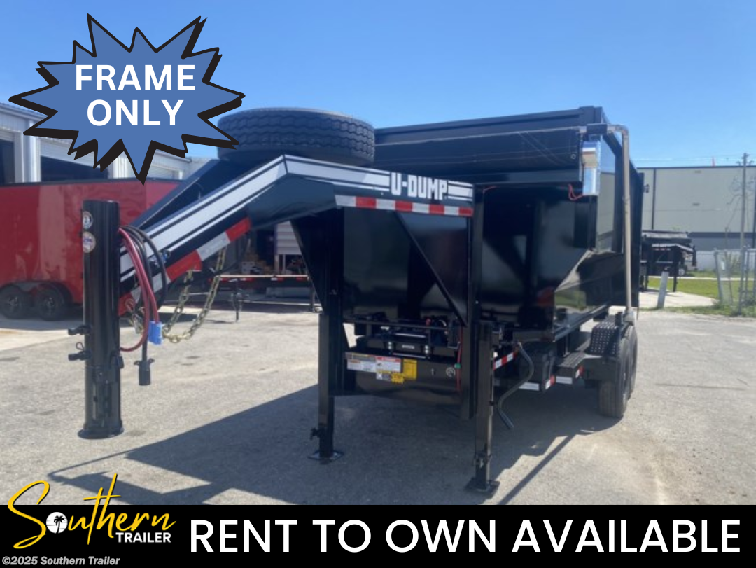 2023 U-Dump 12' Gooseneck 16K Roll off Dump Trailer Frame
