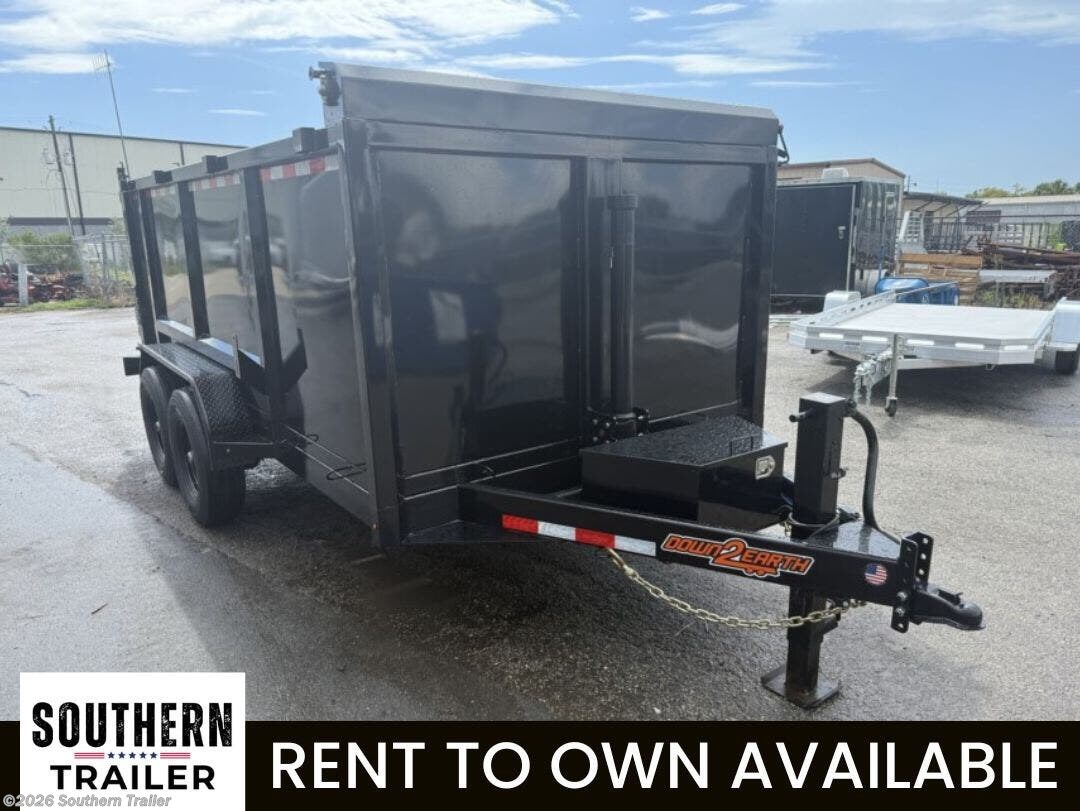 2026 Down 2 Earth 82X14X4 Tall Side Telescopic Dump 7GA Floor 14K