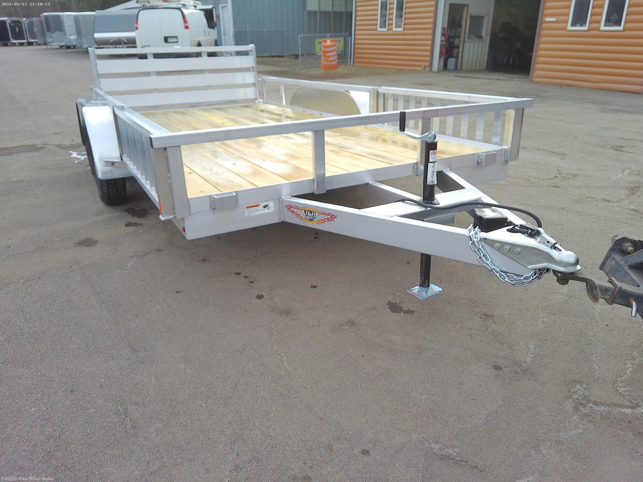 2024 H&H 14' Alum 7k ATV Utility Trailer UPGRAGES INCLUDED