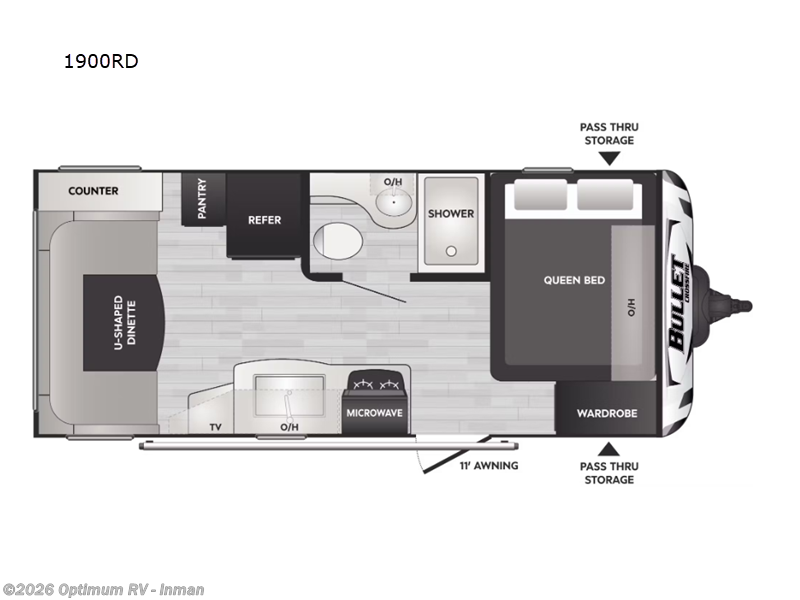 2024 Keystone Bullet Crossfire Single Axle 1900RD RV for Sale in Inman ...