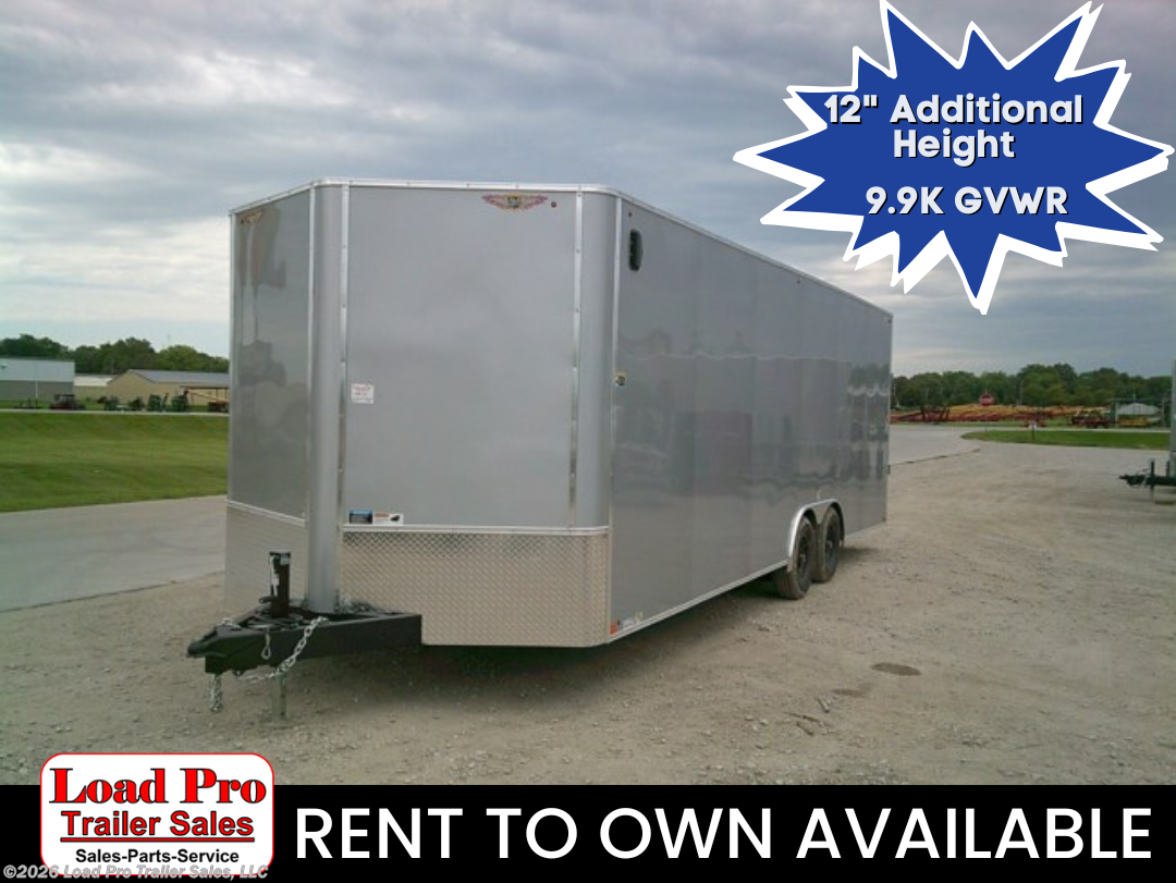 2023 H&H 8.5X24 Extra Tall Enclosed Cargo Trailer
