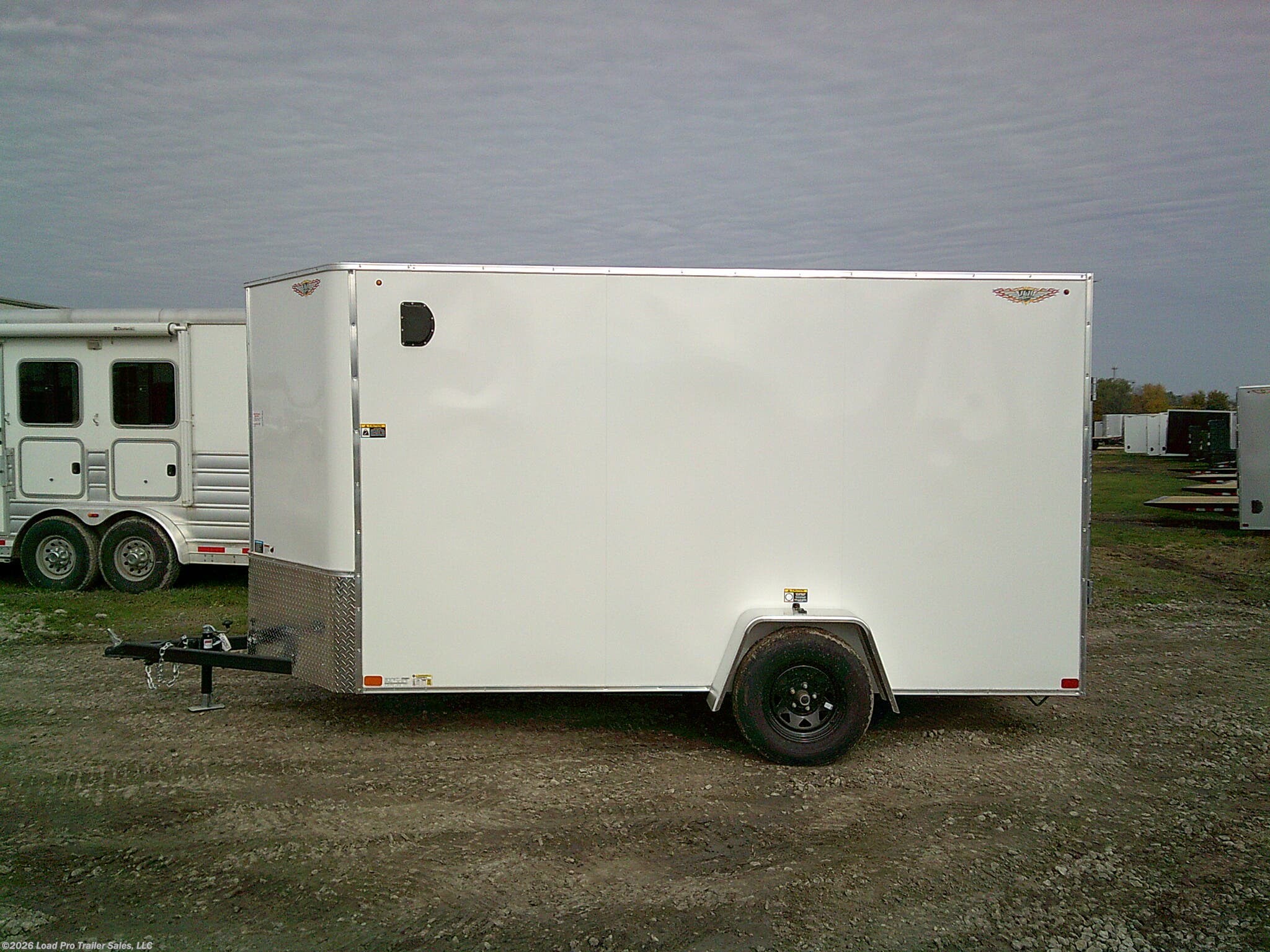 2024 H&H 6X12 Extra Tall Enclosed Cargo Trailer