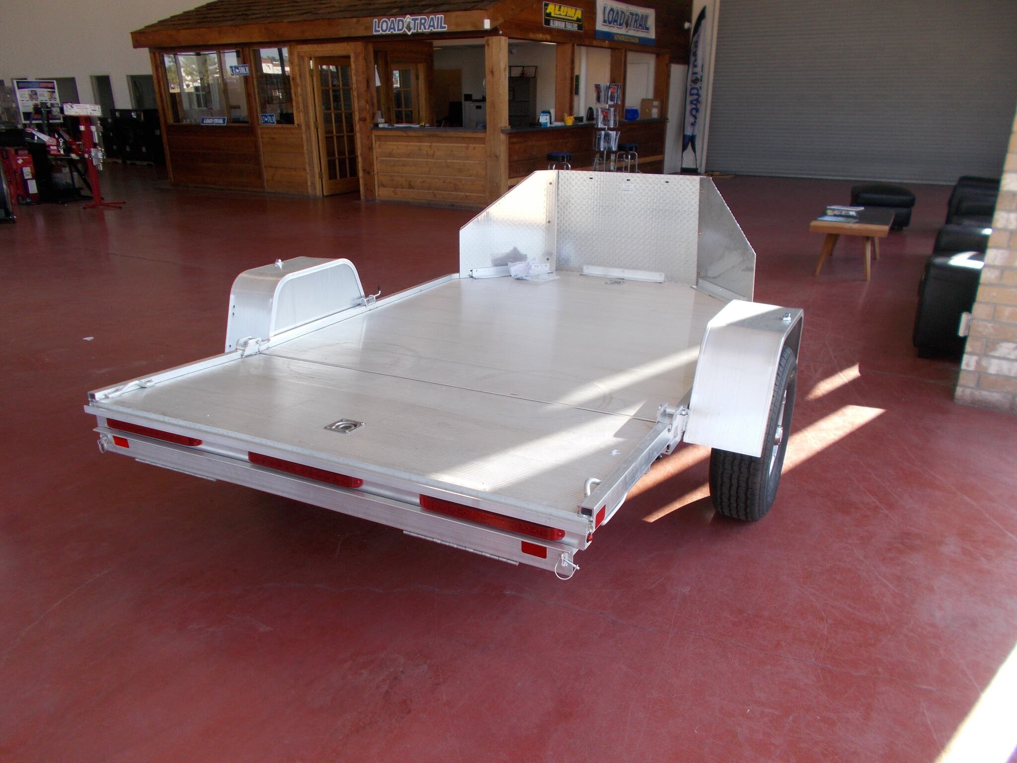 2024 Aluma MC2F-S-R Two Place Aluminum Folding Motorcycle Trailer