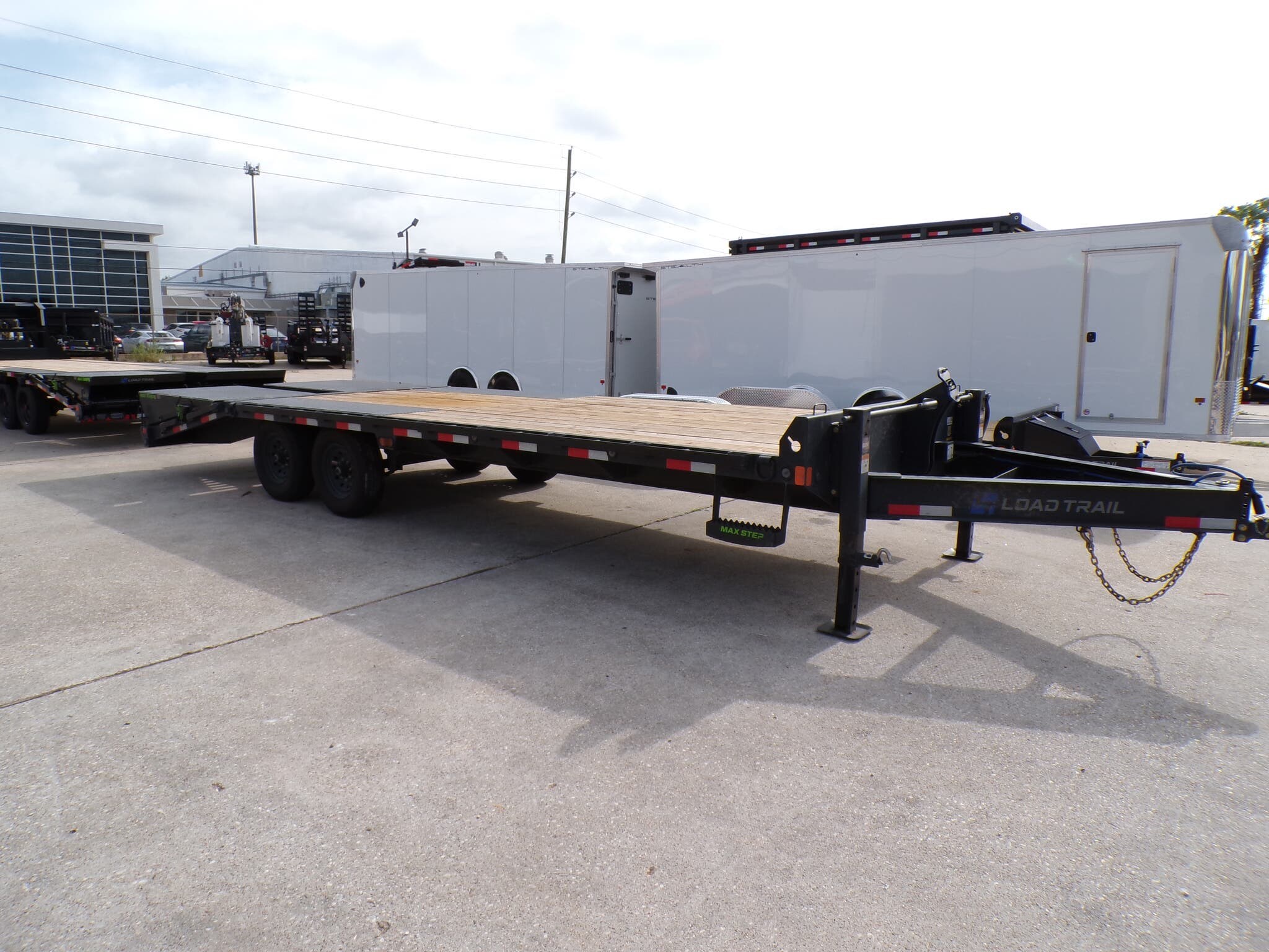 8x24 Deckover/Flat Deck Trailer for sale | Used Load Trail 102x24 ...