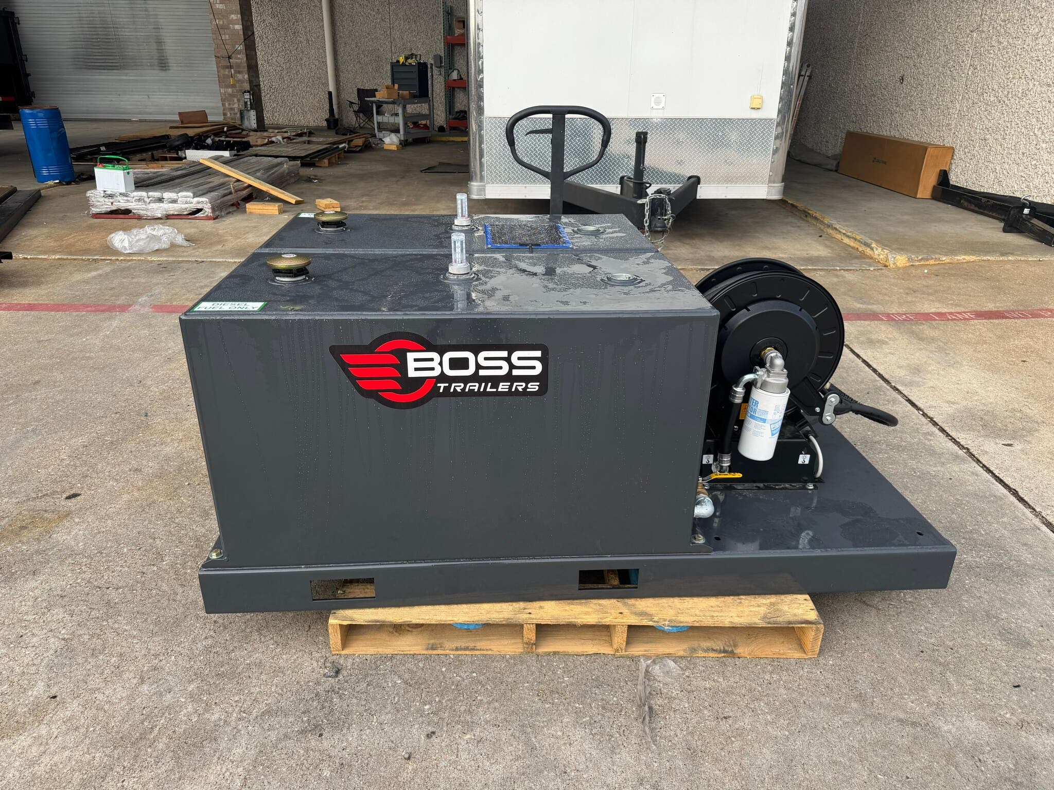 Fuel Trailer for sale | New Boss Trailers FT200SKID 200 Gallon Mobile ...