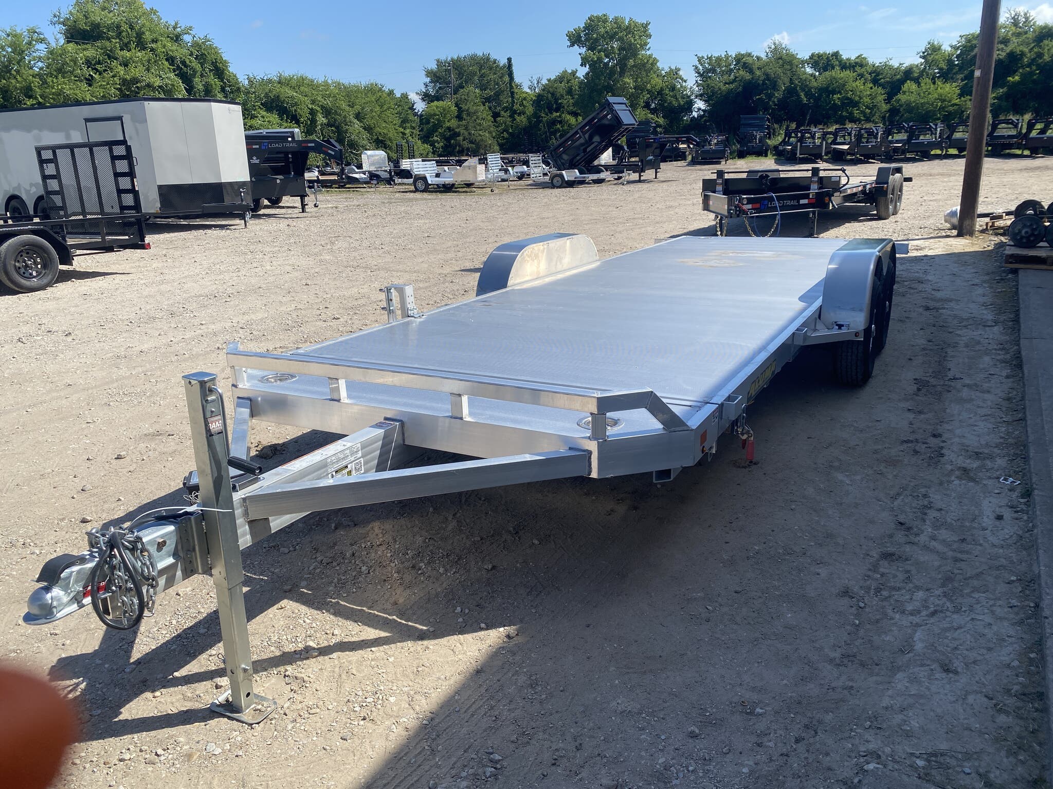 2024 Aluma 8220 Tilt 20' Aluminum Tiltbed Car Hauler Trailer