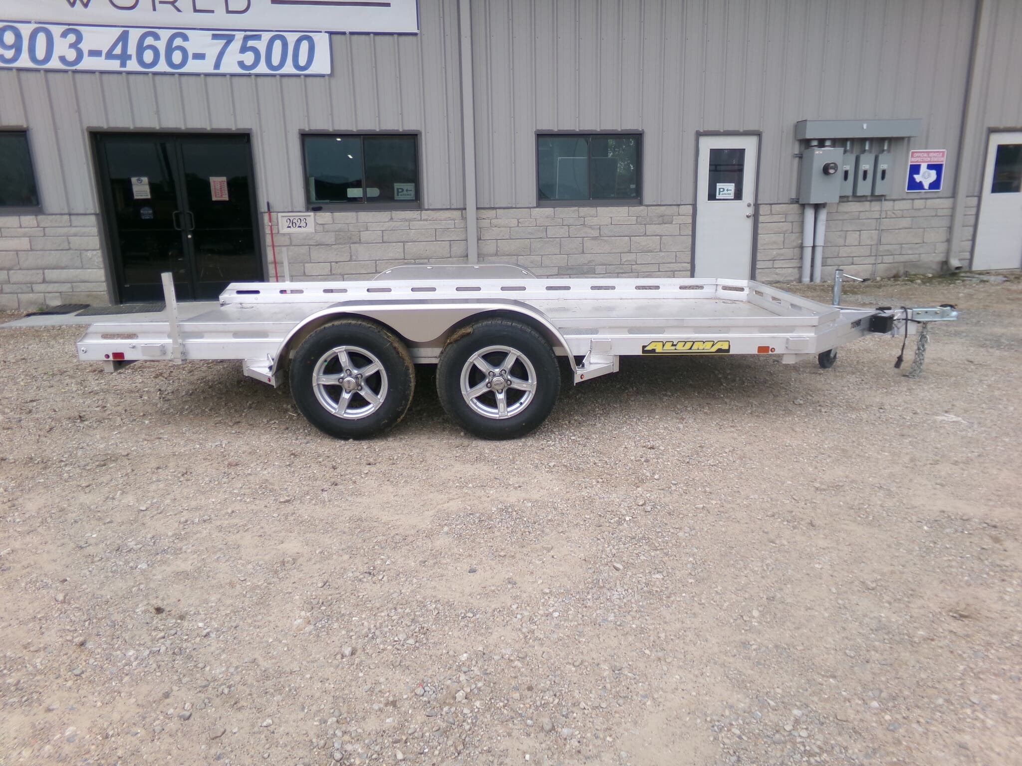 2024 Aluma 7814TA-R 14' Aluminum Utility Trailer
