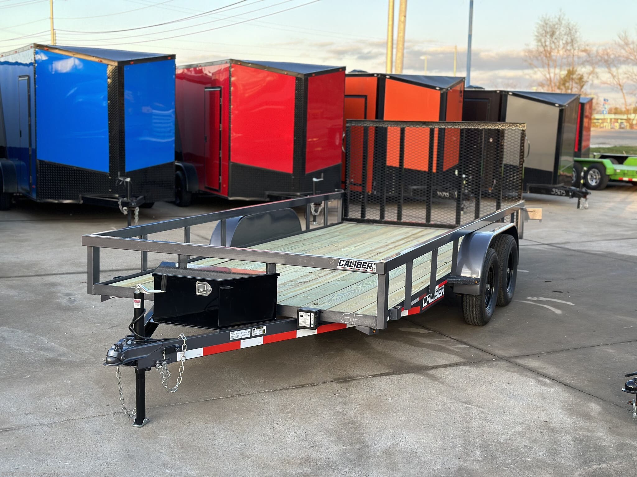2023 Caliber 7x16 Open utility trailer, SUPERIOR FINISH