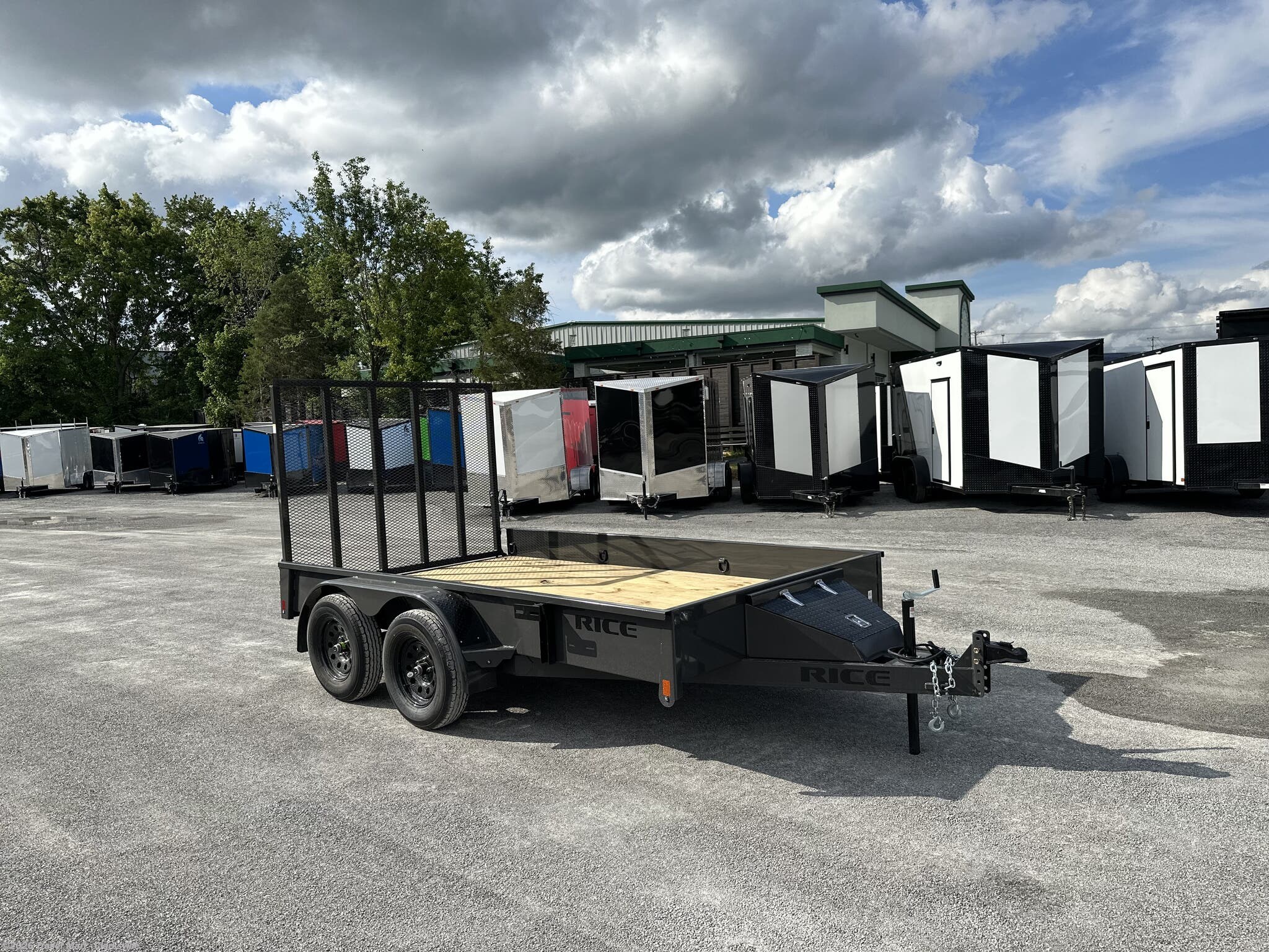 2023 Rice Trailers Stealth 82x12 Tandem Axle Open utility trailer HD