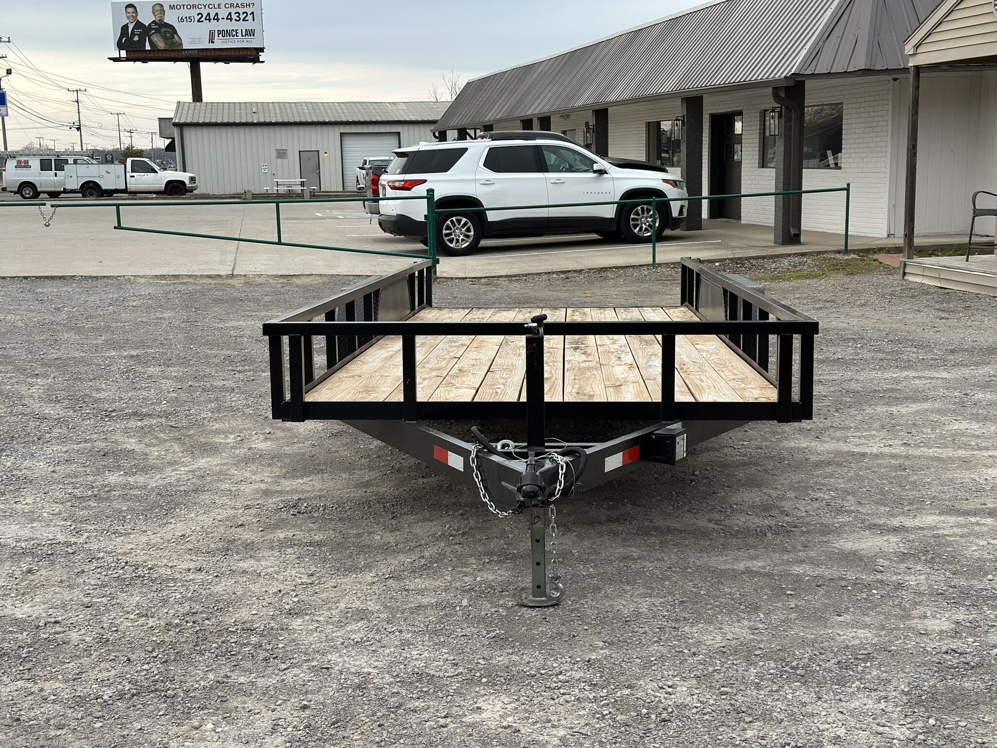 7x20 Utility Trailer for sale | New Piggyback MetalWorks 20' Utility ...