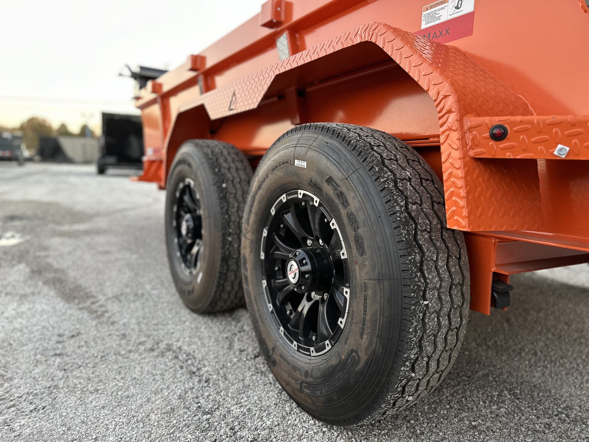 2024 RawMaxx 7x14 7TON Telescopic Dump Trailer with alum wheels