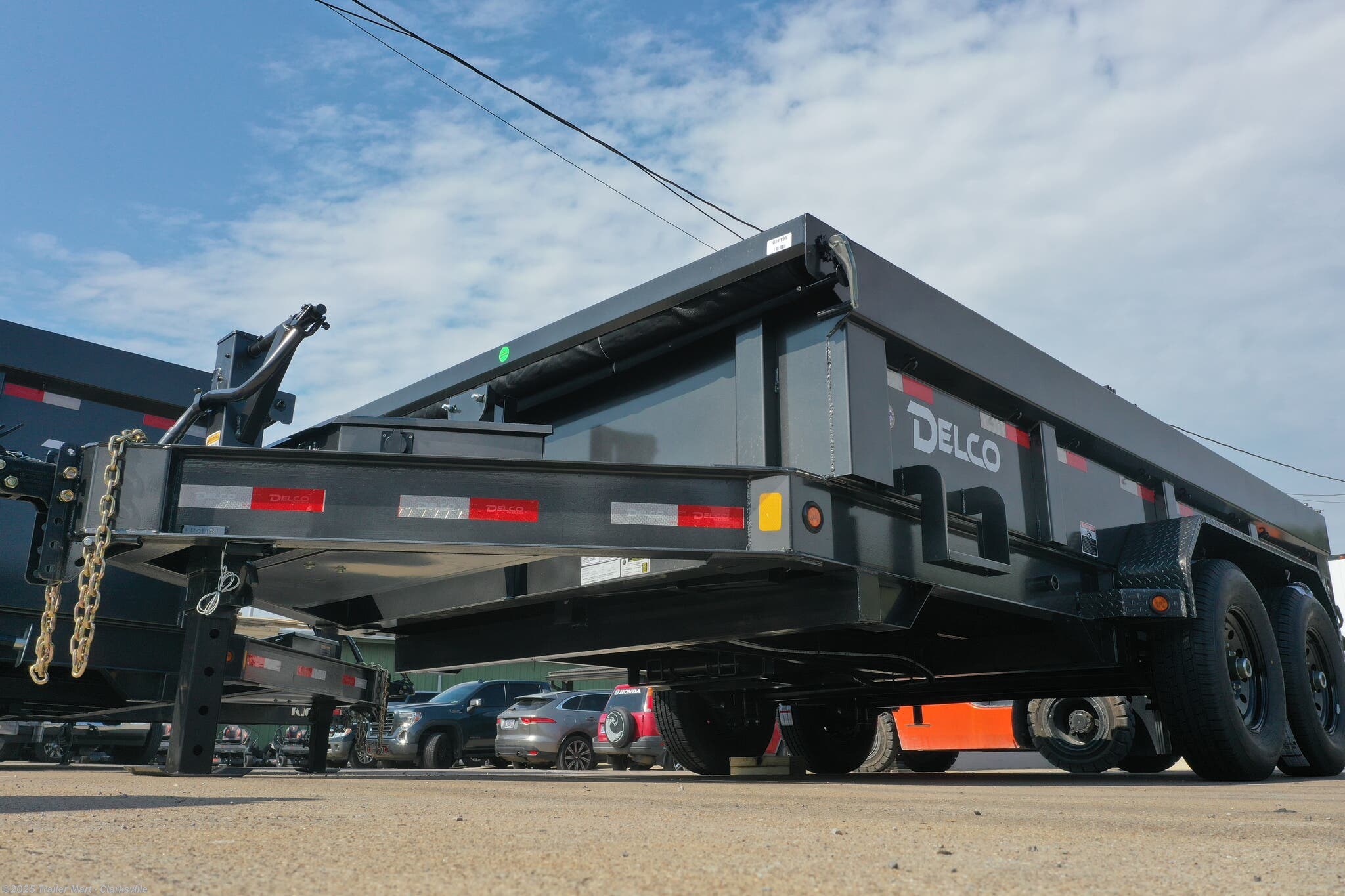 2024 Delco 7x16 Dump Trailer 14K GVWR with tarp