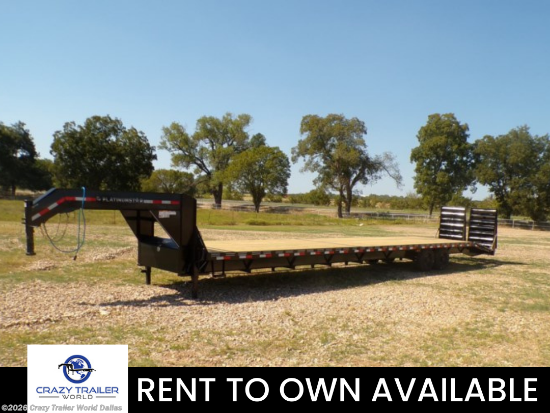 2024 DP Platinum Star 102X40 Gooseneck Hotshot Flatbed Trailer 16K