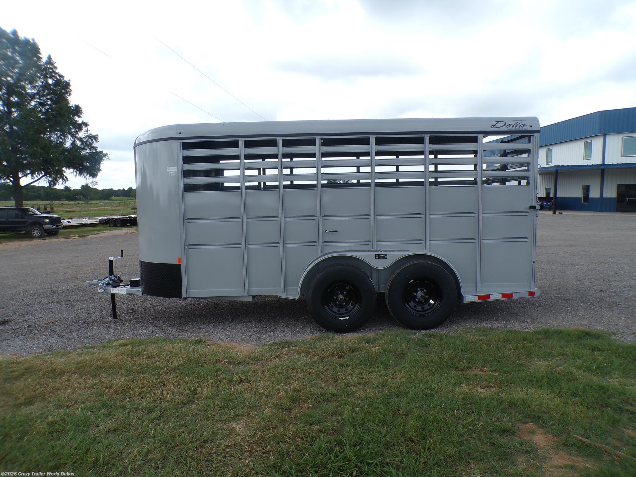 6x16 Cattle/Livestock Trailer for sale | New Delta 600 Deluxe 16' Stock ...