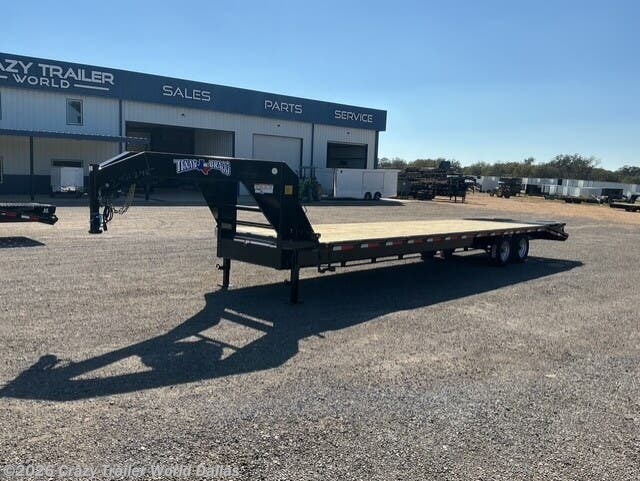 2025 Texas Bragg 102X32 Gooseneck Deckover Flatbed Trailer 14K LB