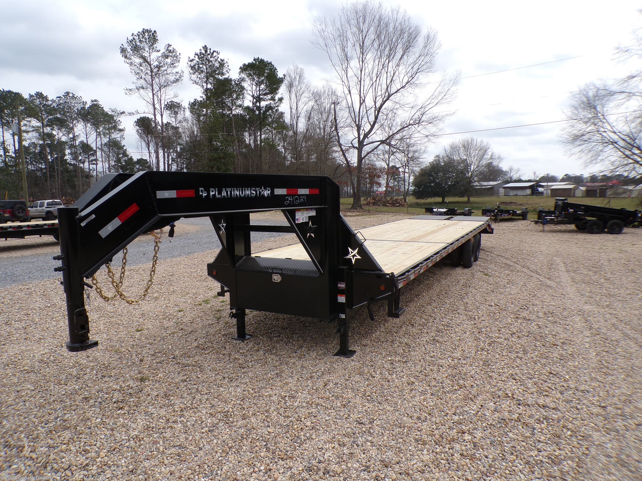 2024 DP Platinum Star 102X36 Deckover Flatbed Trailer 20K GVWR