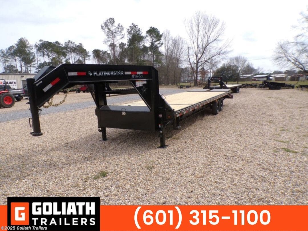 2024 DP Platinum Star 102X30 Gooseneck Equipment Trailer 14K GVWR