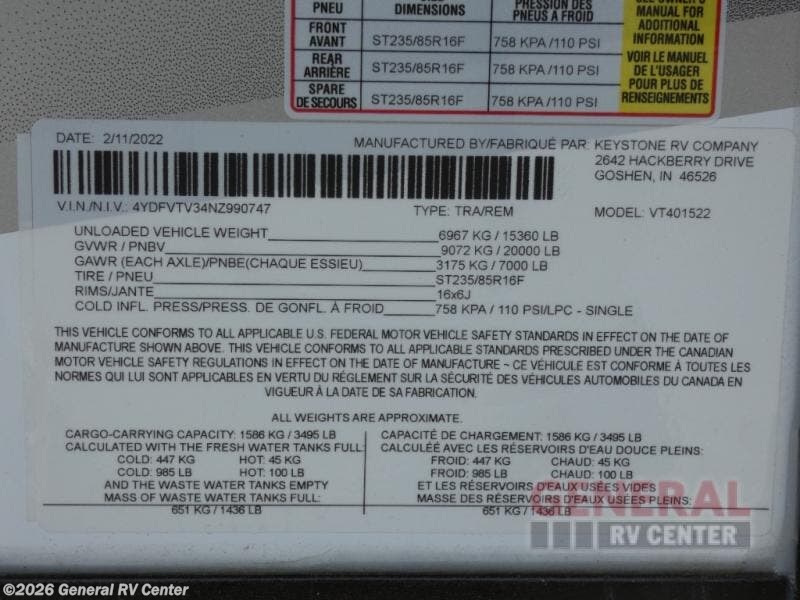 2022 Dutchmen Voltage 4015 #255701 - For Sale in West Chester, PA