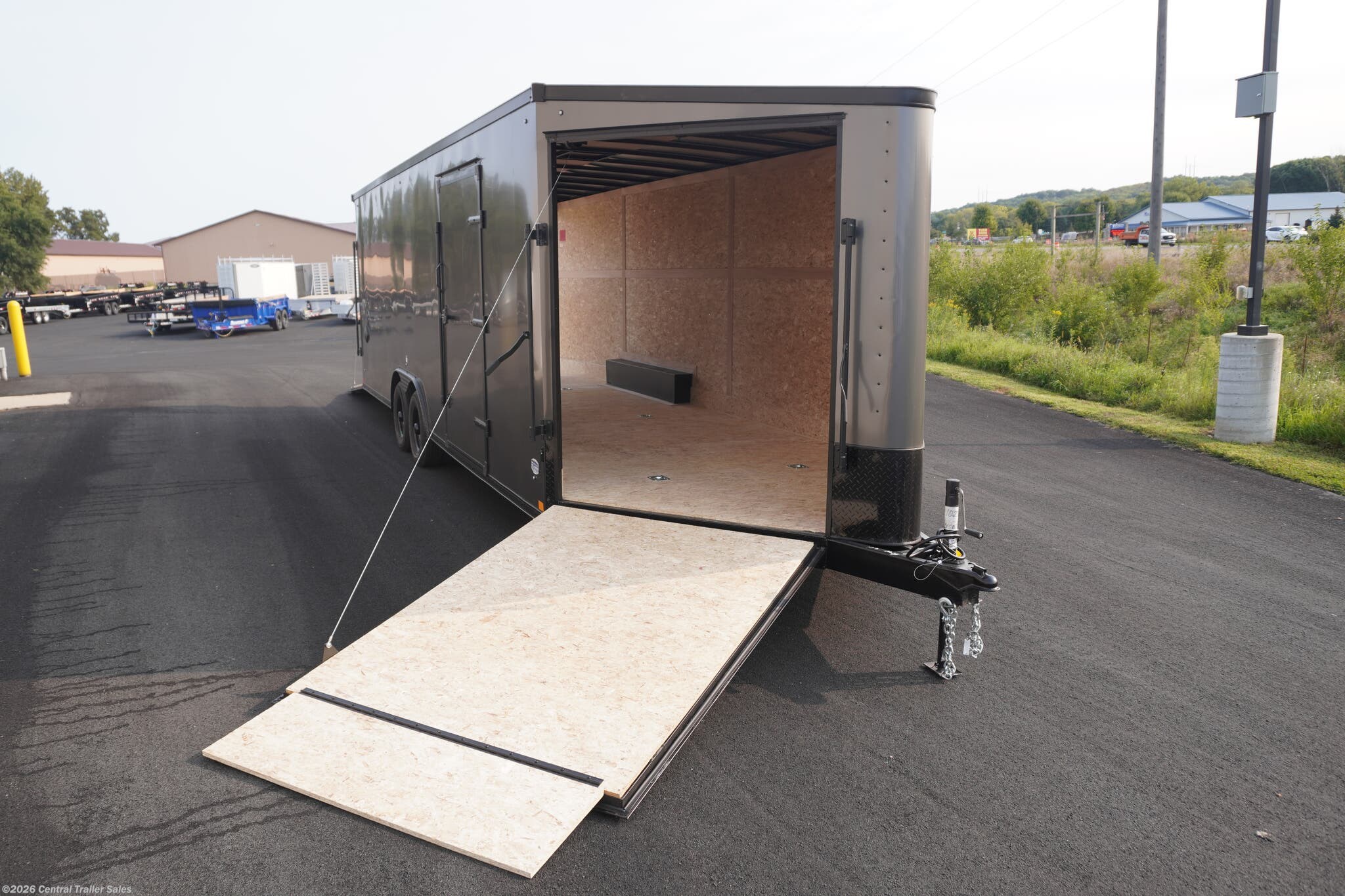 8x29 Snowmobile Trailer for sale | New Stealth Titan 8.5x24+5'V ...