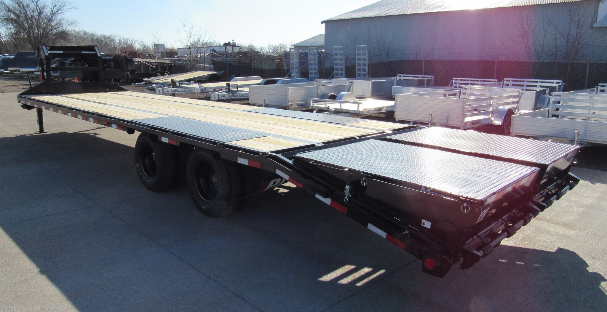 2025 PJ Trailers LD 30' Gooseneck W/ 10K Axles & Monster Ramps