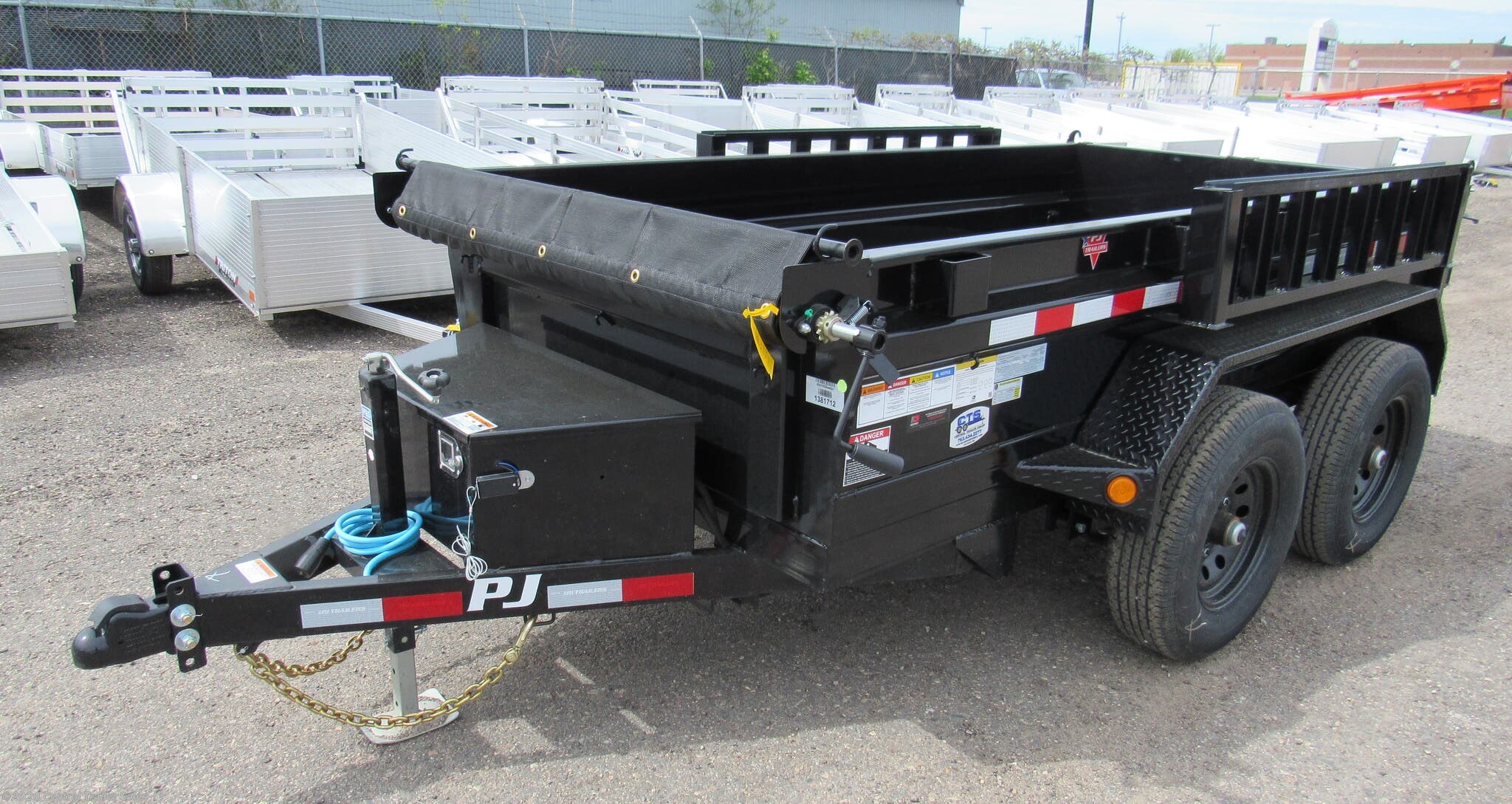 2026 PJ Trailers Dump 5x10 Dump Trailer 10K GVWR, Tarp, & Ramps