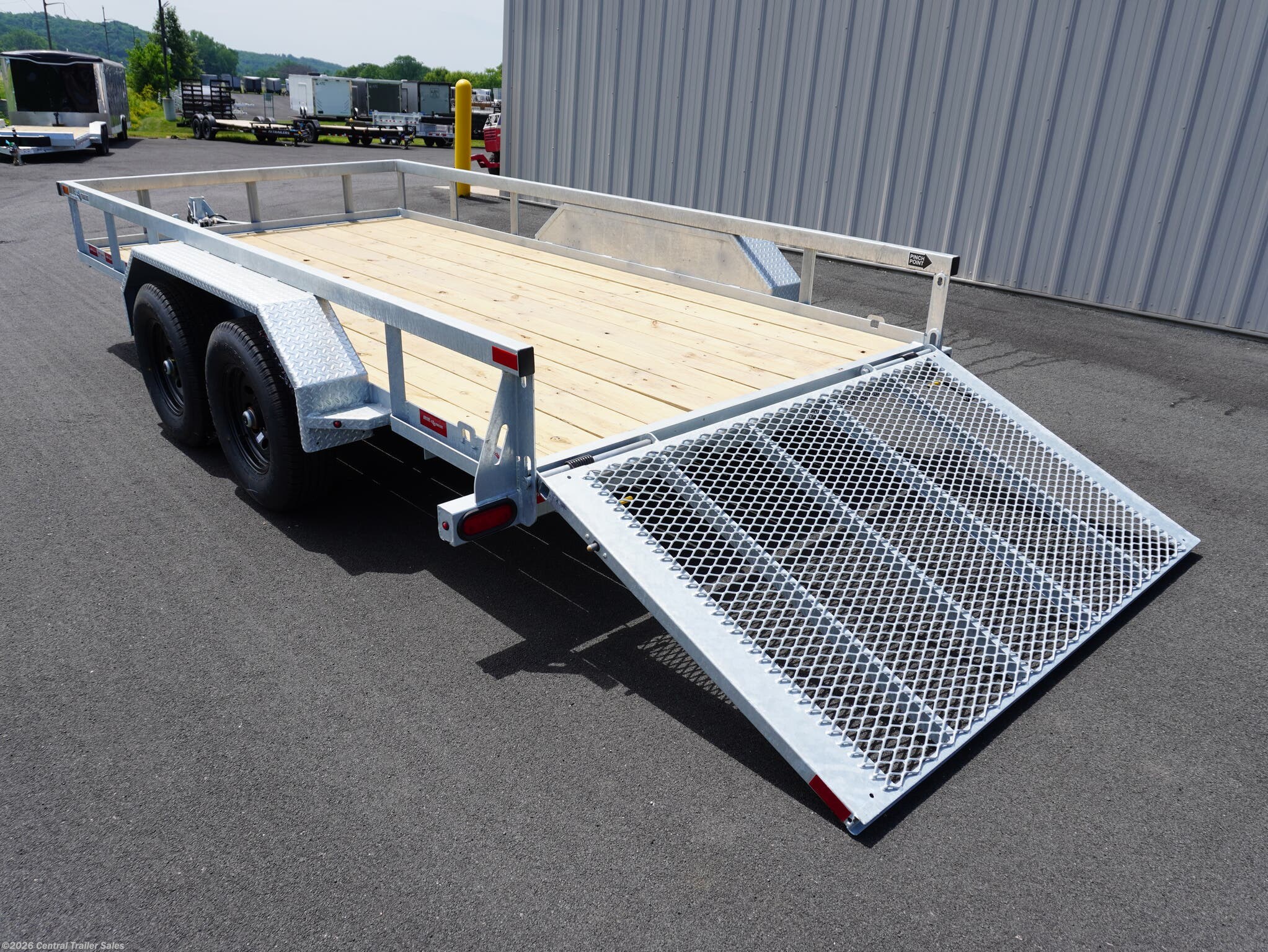 2026 Drive Trailers UTV2S508414 81"x14' Galvanized Utility Trailer 10K GVWR