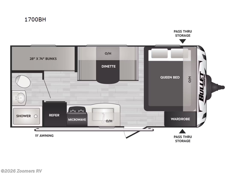 2025 Keystone Bullet Crossfire 1700BH RV for Sale in Lamoni, IA 50140 ...