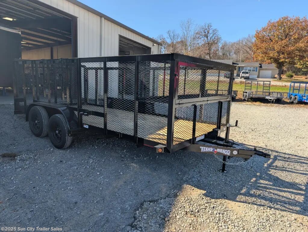 6x16 Utility Trailer for sale | New Texas Bragg Landscape 83" x 16 ...