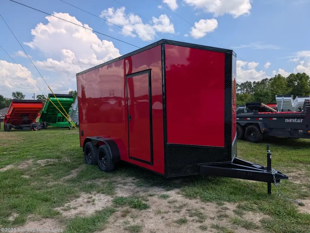 7x14 Cargo Trailer for sale | New Steel Pines Cargo 7 x 14 TA2 ...