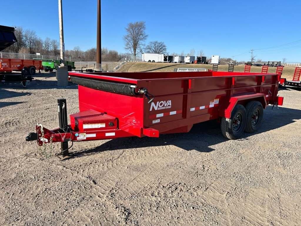 2025 MIDSOTA 82X16 14K NOVA DUMP TRAILER - RED